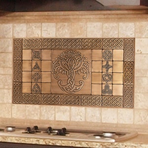 The Most Beautiful, Magnificent Celtic Backsplash - Set of 29 Handmade ...