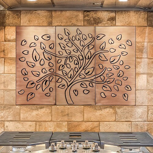 Fabulous Tree With Falling Leaves Set of 3 Handmade Tiles - Etsy