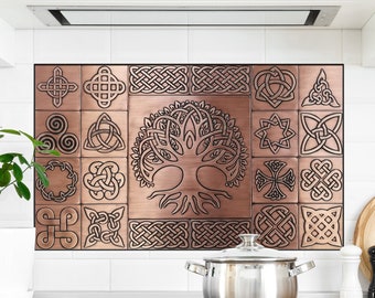 Beautiful Unique Celtic Backsplash Set of 21 Handmade Tiles | Etsy