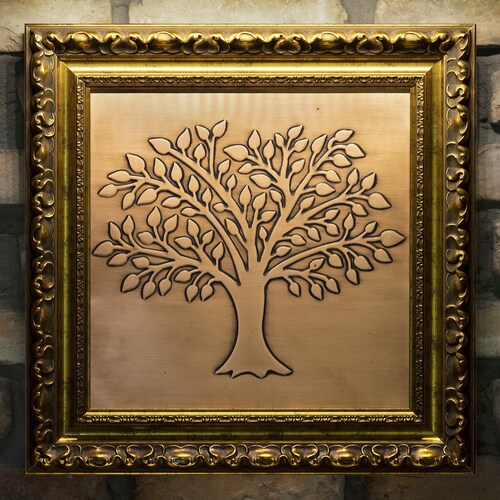 Tree of Life Handmade Copper Tile. Material 100% Copper - Etsy