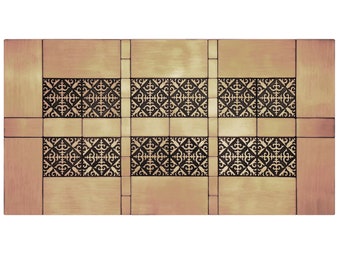 Brass Inlay Tile | Etsy