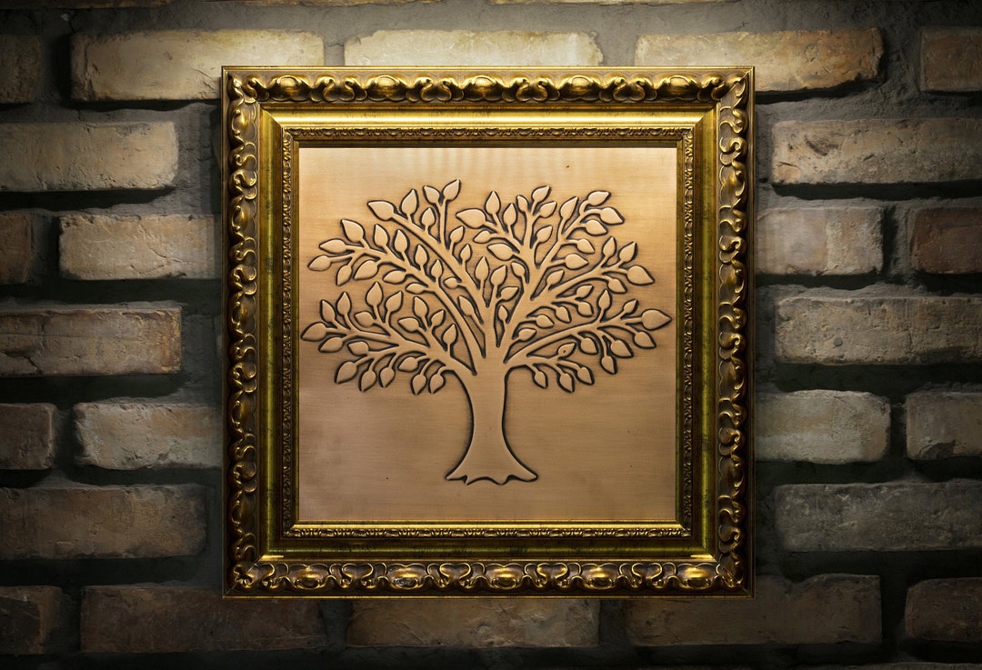 Gorgeous Tree of Life in a Beautiful, Unique Wooden Frame. Handmade ...