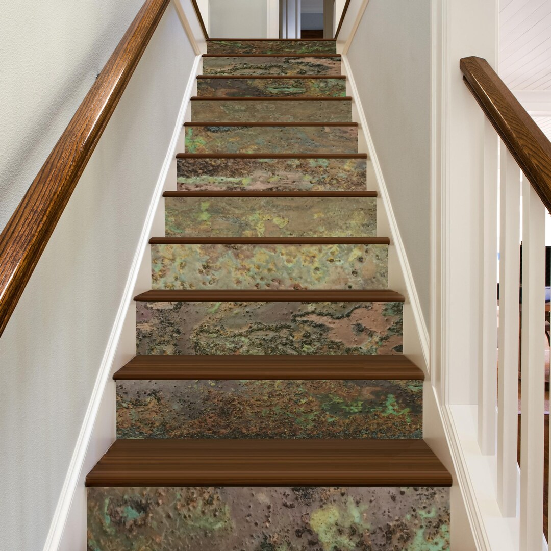 Real Metal Stair Risers – Handcrafted Copper, Brass or Stainless Steel ...