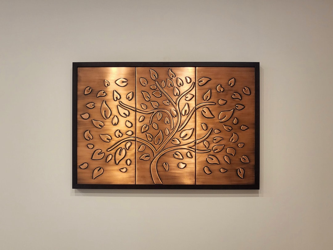 A Tree of Life in a Wooden Frame - Etsy