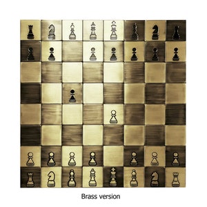 Wonderful Handmade 64 Chess Tiles. the Entire Chessboard. - 100% Copper ...