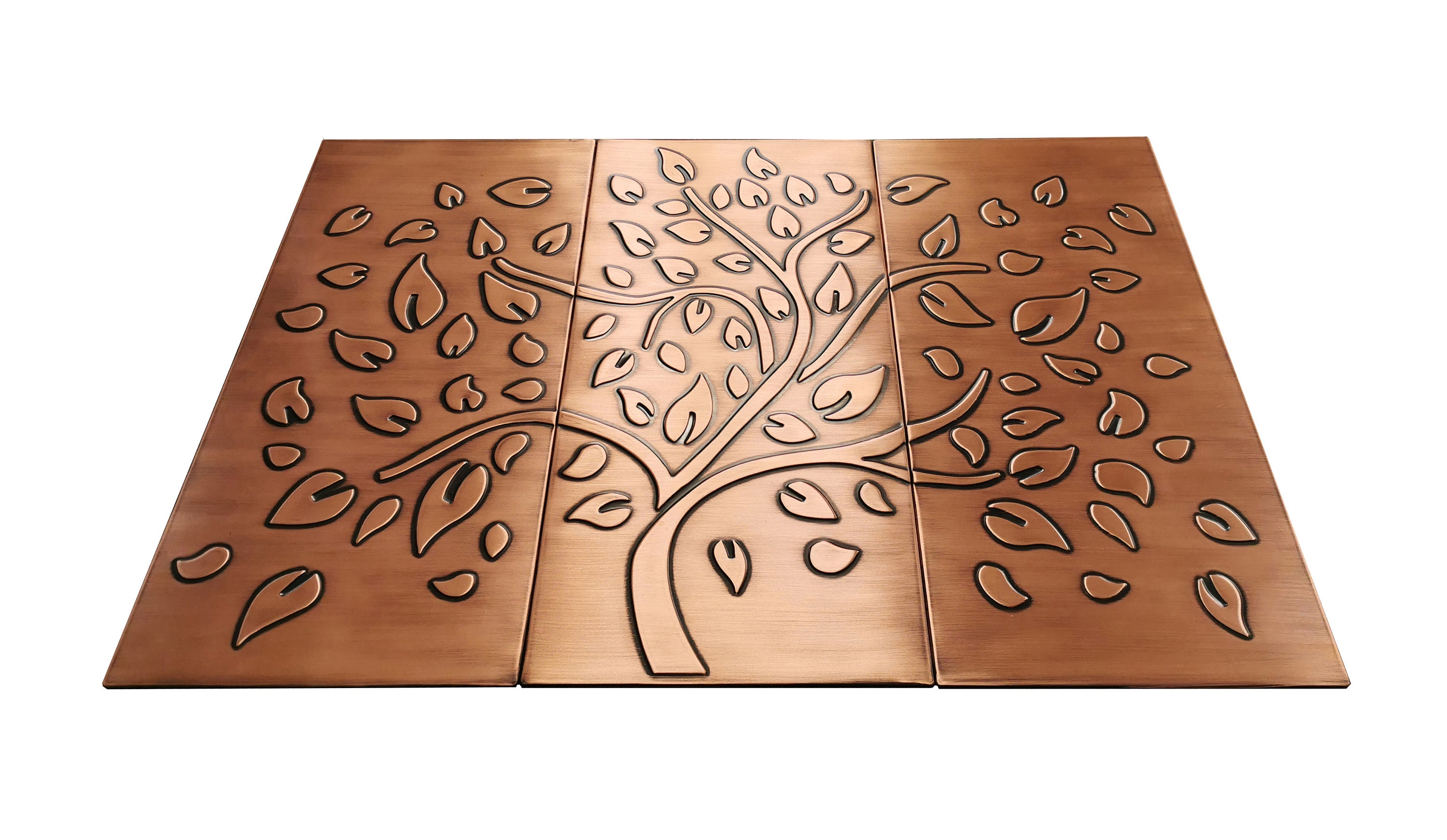 Fabulous Tree With Falling Leaves Set of 3 Handmade Tiles - Etsy Canada