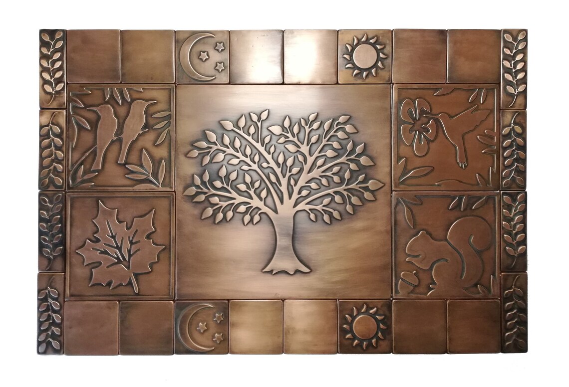 Beautiful Unique Backsplash With Nature Set of 29 Handmade - Etsy