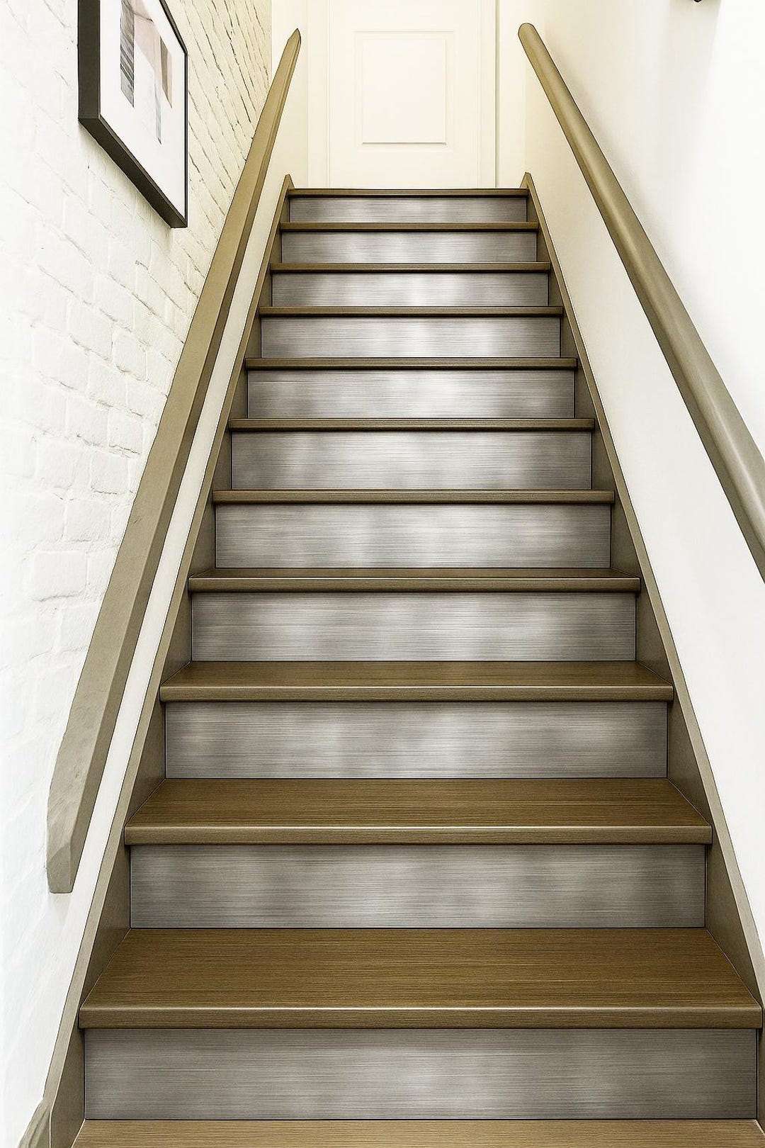 Handmade Metal Stair Riser Tiles – Real Copper, Brass or Stainless ...