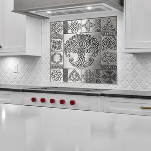 Beautiful, Unique Celtic Backsplash. Set of 21 Handmade Tiles - 100% ...