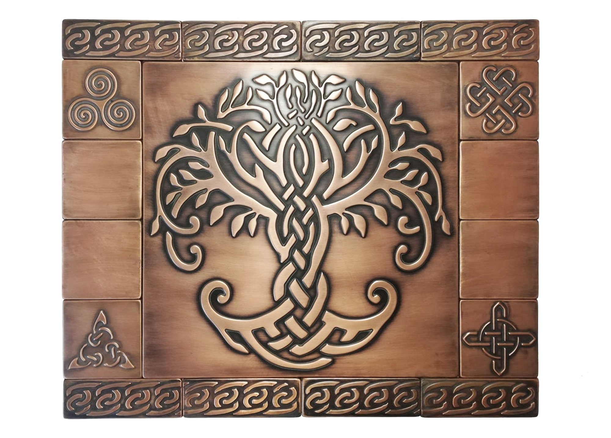 Beautiful Celtic tree of life Set of 17 Handmade tiles 100% | Etsy