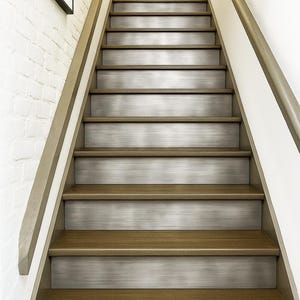 Handcrafted Metal Stair Risers – Solid Copper, Brass or Steel – Patina ...