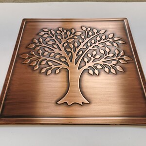 Tree of Life - Handmade Copper Tile. Material - 100% Copper, Covered ...