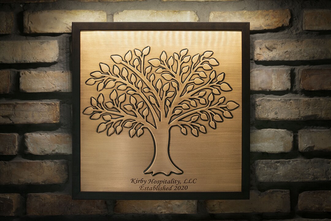 Personalized, Lovely Tree of Life in a Beautiful, Unique Wooden Frame ...