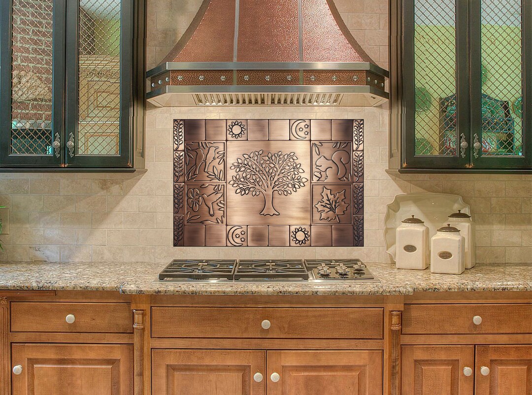 Beautiful, Unique Backsplash With Nature - Set of 29 Handmade Tiles ...