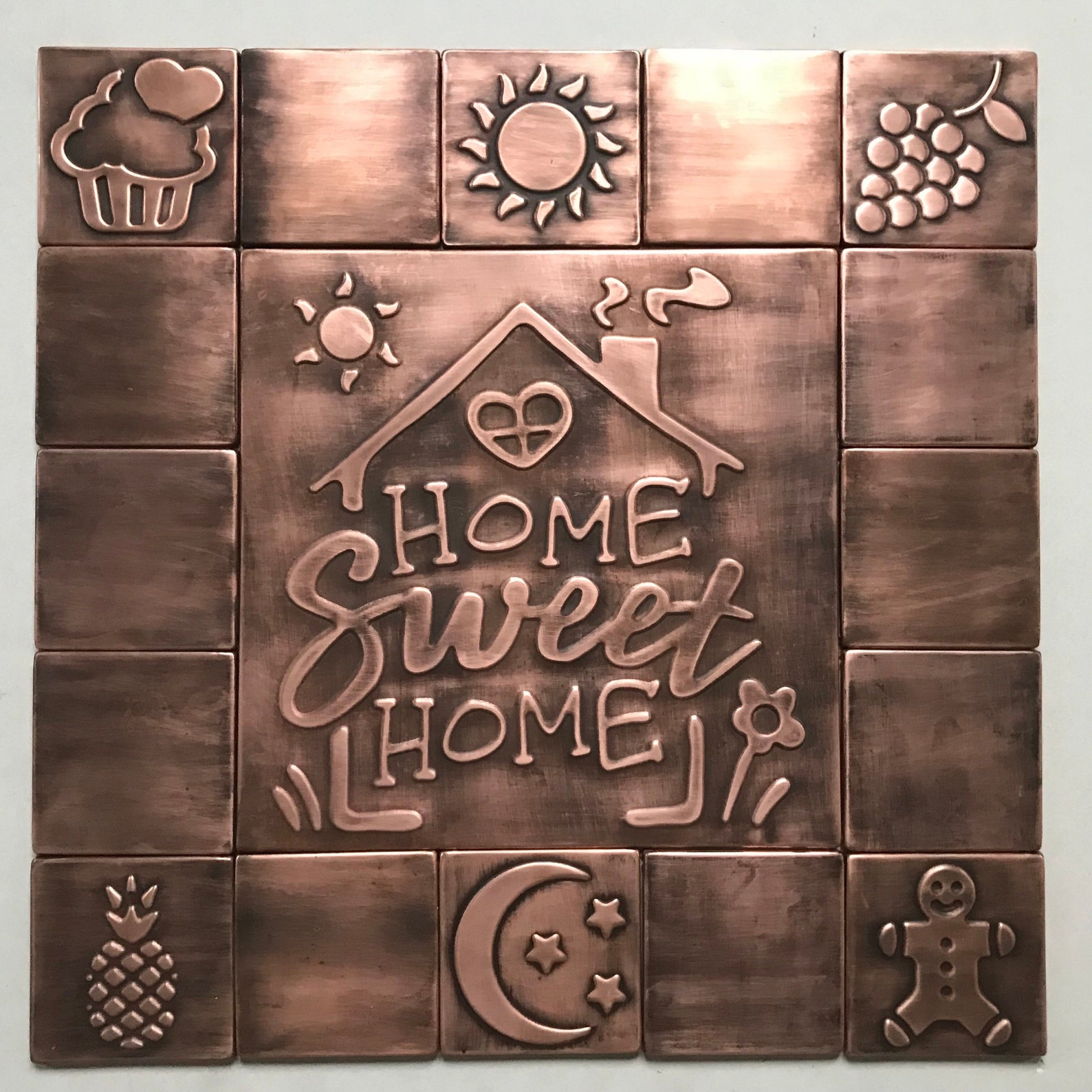 Beautiful Home Sweet Home HANDMADE Art Till Art Deco 100% | Etsy