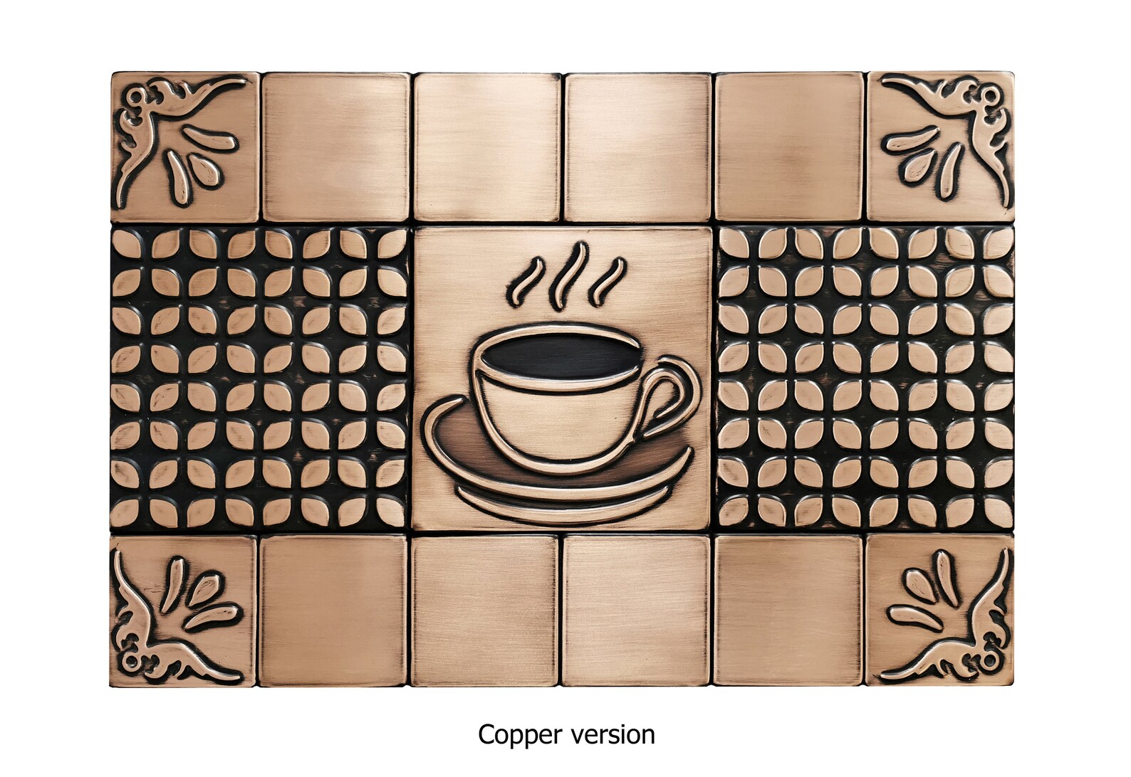 Beautiful backsplash with a cup of coffee Set of 15 Handmade | Etsy