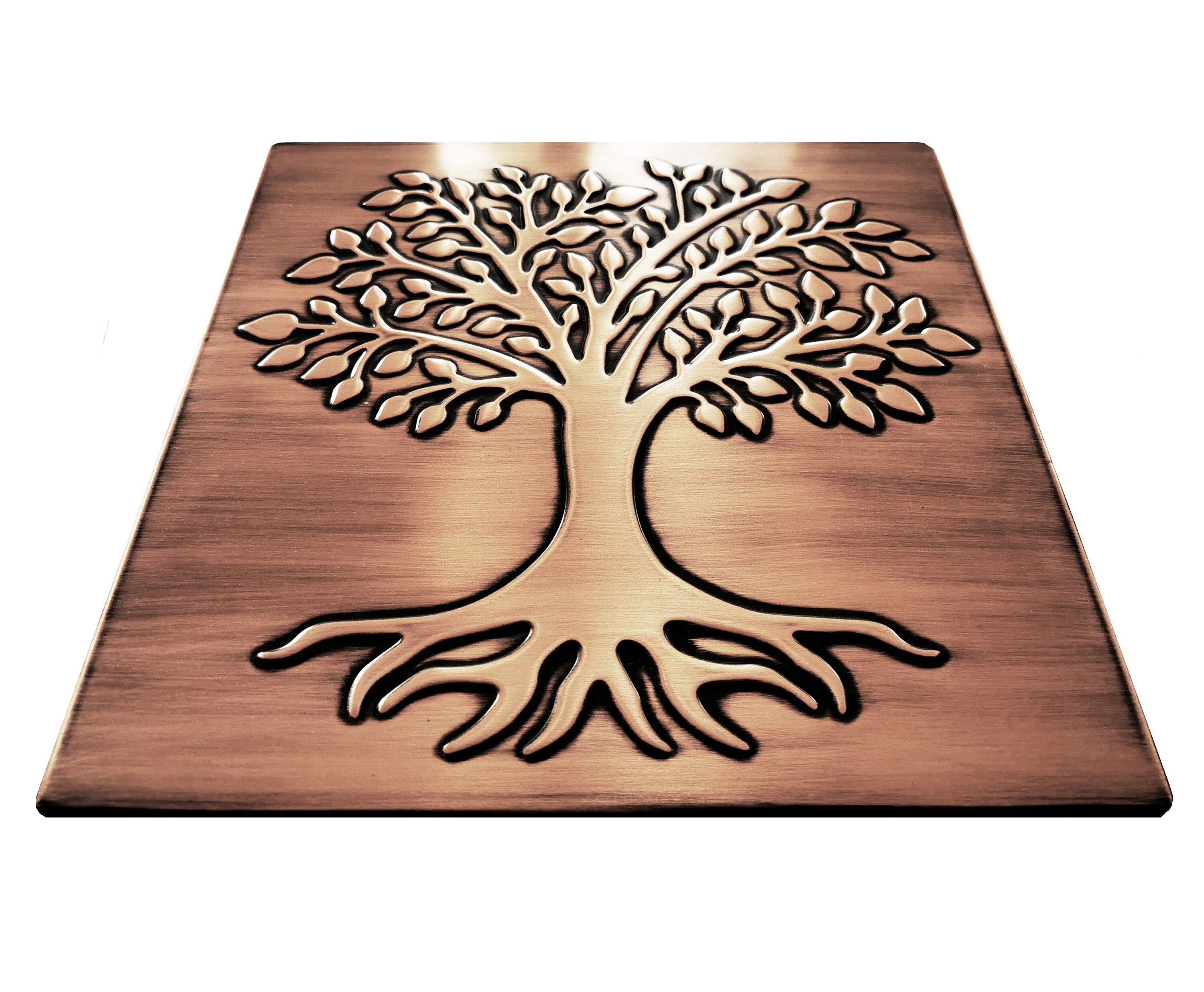 A Beautiful, Magnificent Tree of Life With a Root - Handmade Tile. 100% ...