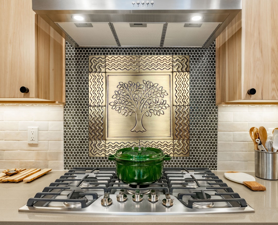 Majestic Tree of Life - Set of 13 Handmade Tiles - 100% Copper ...