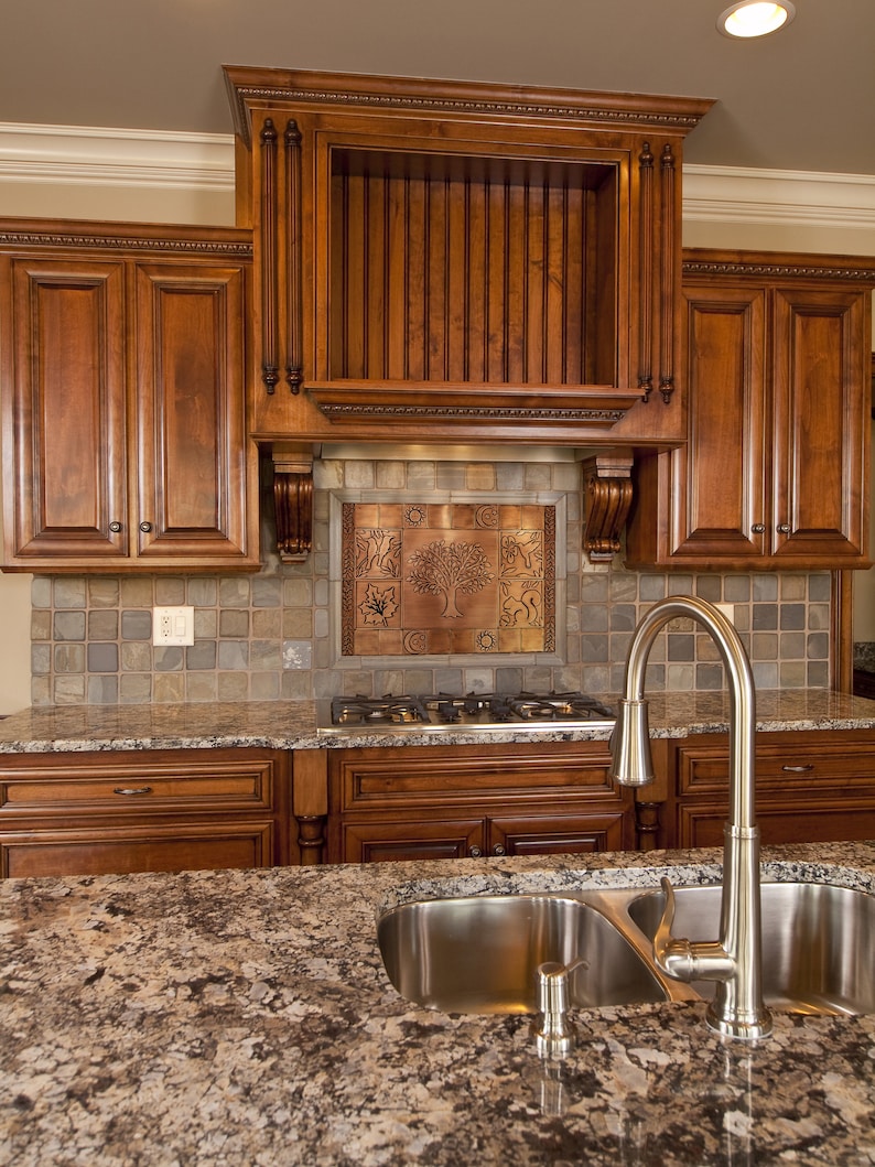 Beautiful, Unique Backsplash With Nature - Set of 29 Handmade Tiles ...