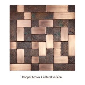 Vintage Style Real Copper Patina Tiles - Handamde 45 Pieces - Etsy