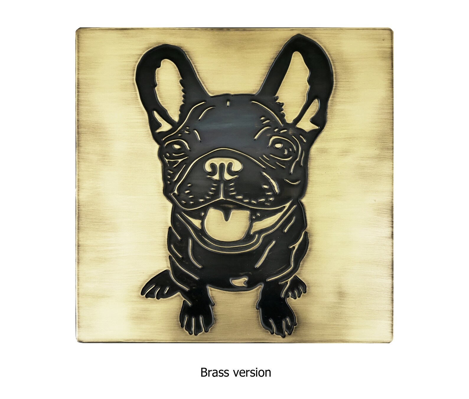Cute French Bulldog Handmade Tile. 100% Stainless Steel - Etsy