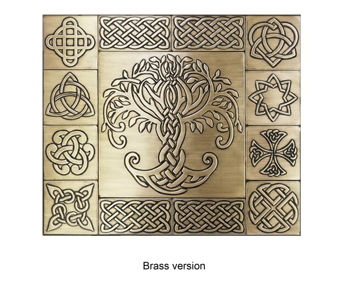 Beautiful Celtic Tree of Life Set of 13 Handmade Tiles - Etsy