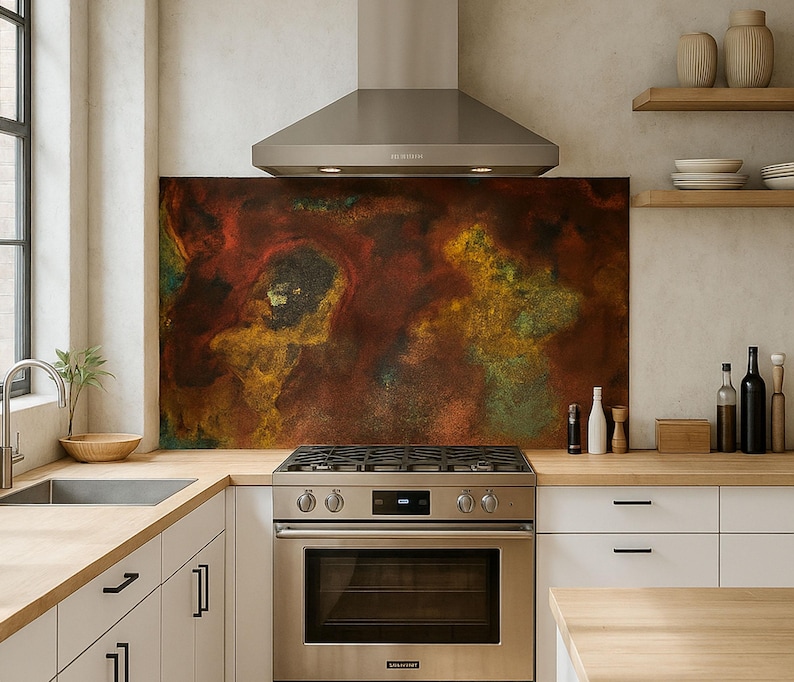 Real Copper Wall Panel – Savage Copper Bloom – Handmade Patina Metal ...
