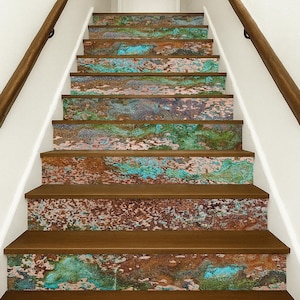 Real Metal Stair Risers – Handcrafted Copper, Brass or Stainless Steel ...