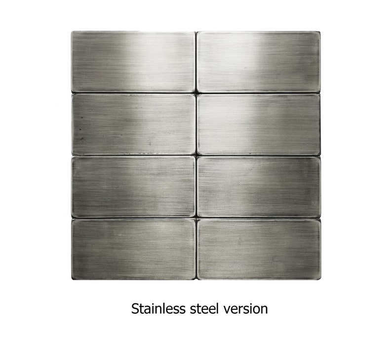 Set of 8 Handmade Subway Tiles 100% Copper Stainless Steel - Etsy