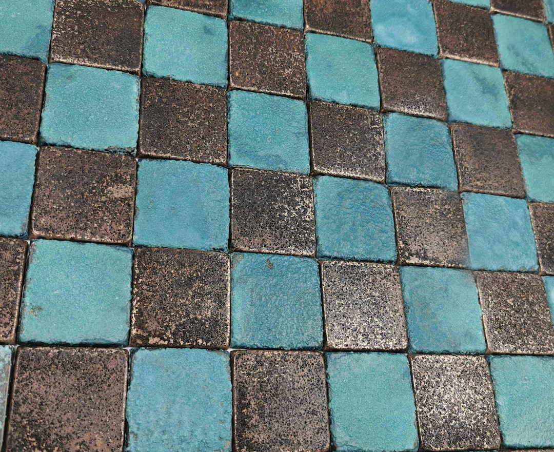 Antique, Vintage Style Real Copper Patina Tiles - Handamde 81 Pieces - Etsy