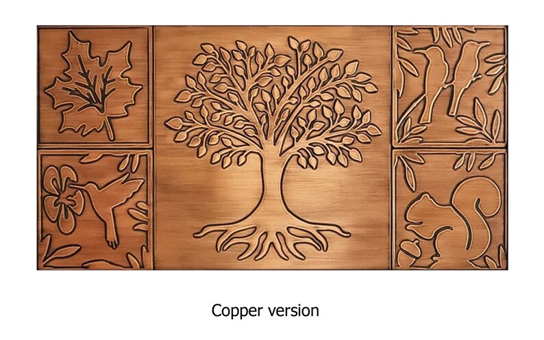 Tree of Life, Maple Leaf, Squirrel, Hummingbird, Birds - 5 Handmade ...