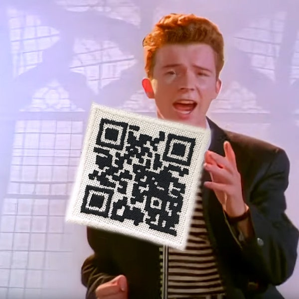 Never Gonna Give You up Qr Code - Etsy