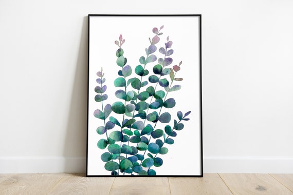 Eucalyptus Leaves Eucalyptus Branch Eucalyptus Poster | Etsy
