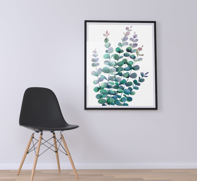 Eucalyptus Leaves Eucalyptus Branch Eucalyptus Poster | Etsy