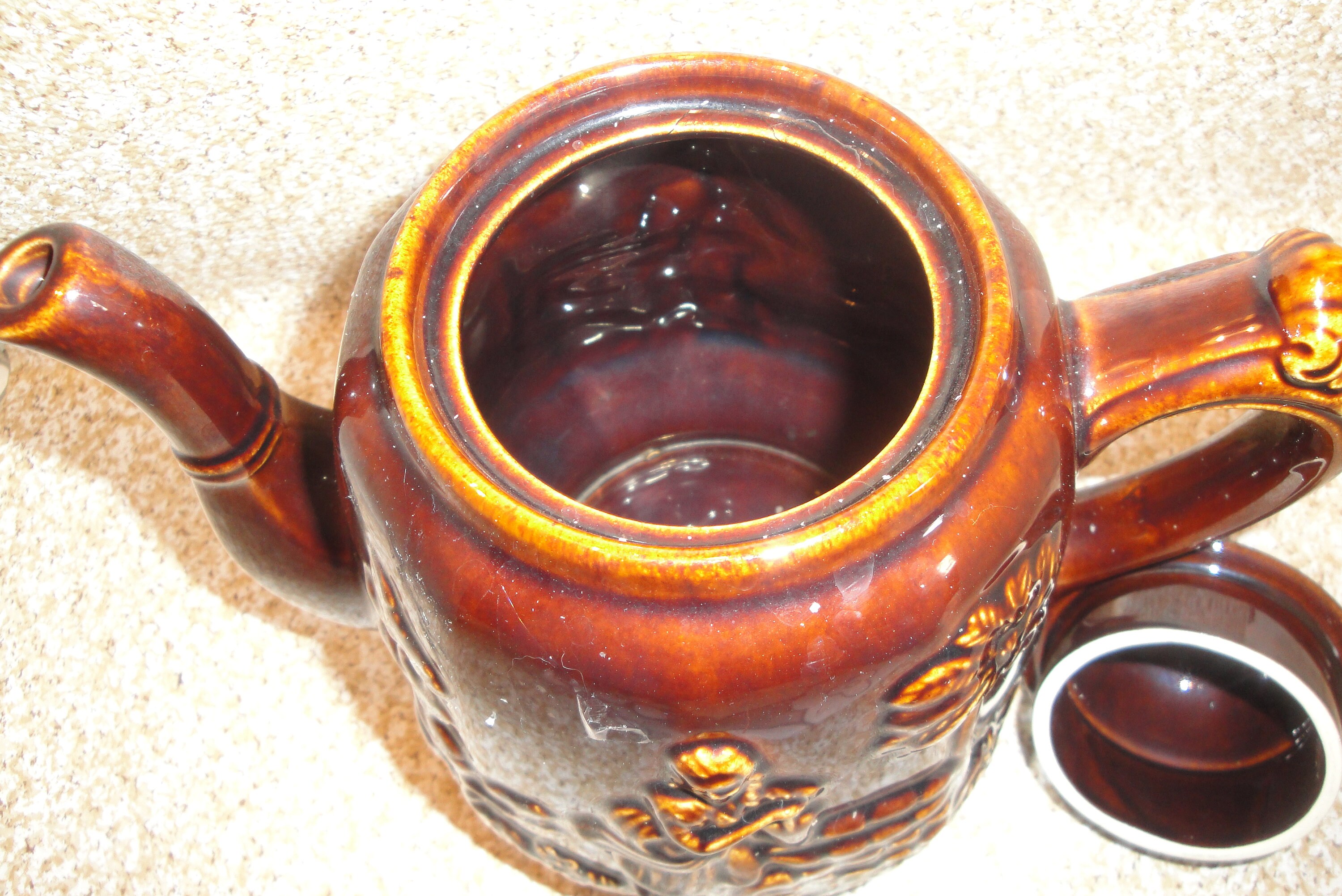 Rockingham Harker Pottery 1840 6 Cup Teapot, Design Rebekah at the Well ...