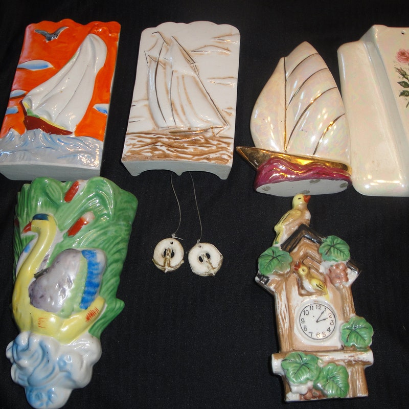 Vintage Wall Pockets - Etsy