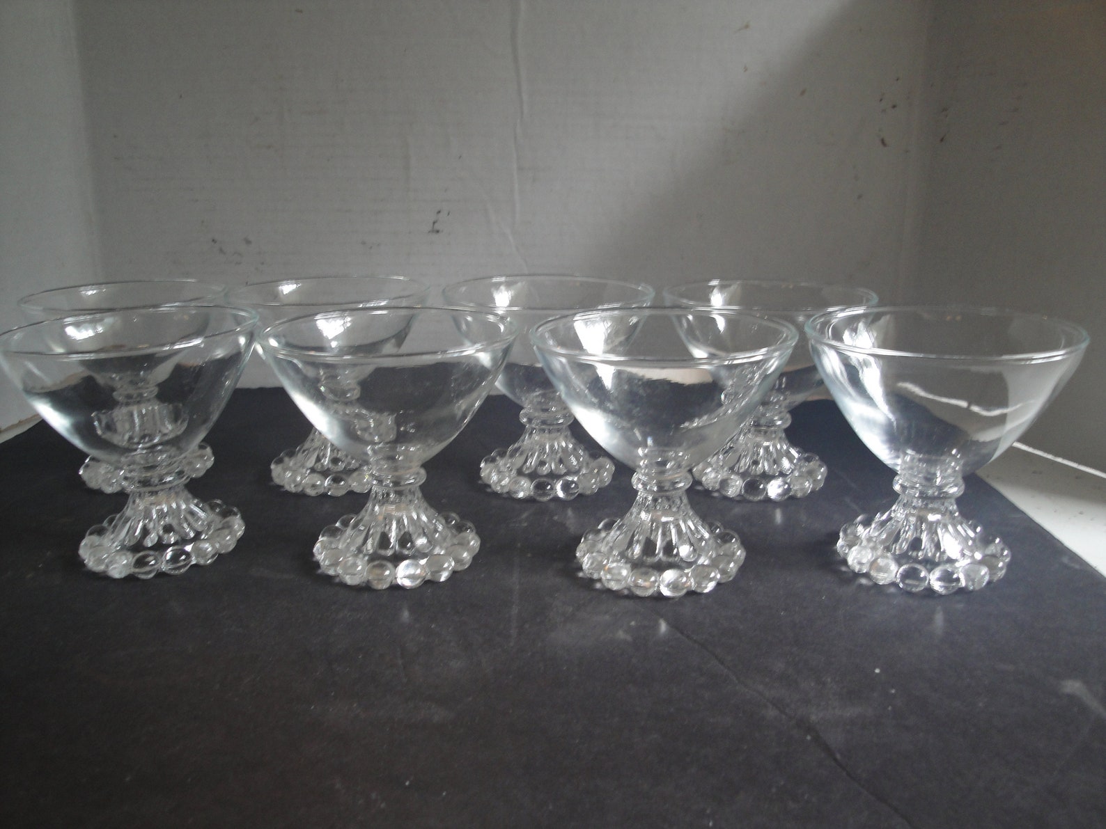 Anchor Hocking "berwick", Boopie Glasses,clear Glass, Set of 8 - Vintage - Etsy