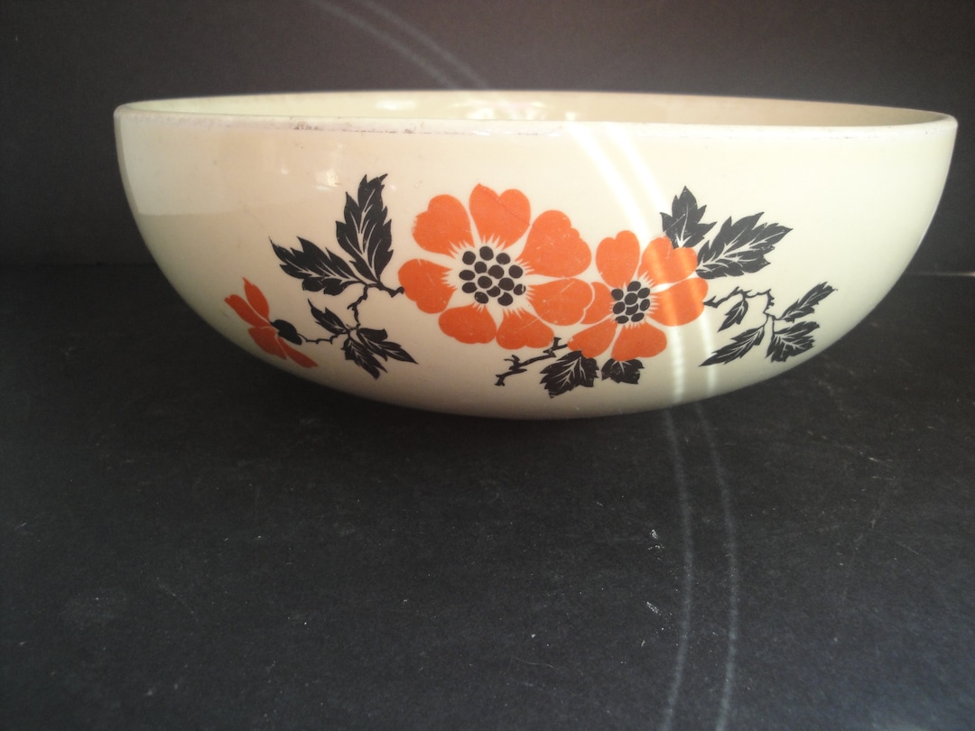 Vintage Hall's Superior Quality Kitchenware Red Poppy Design Serving ...