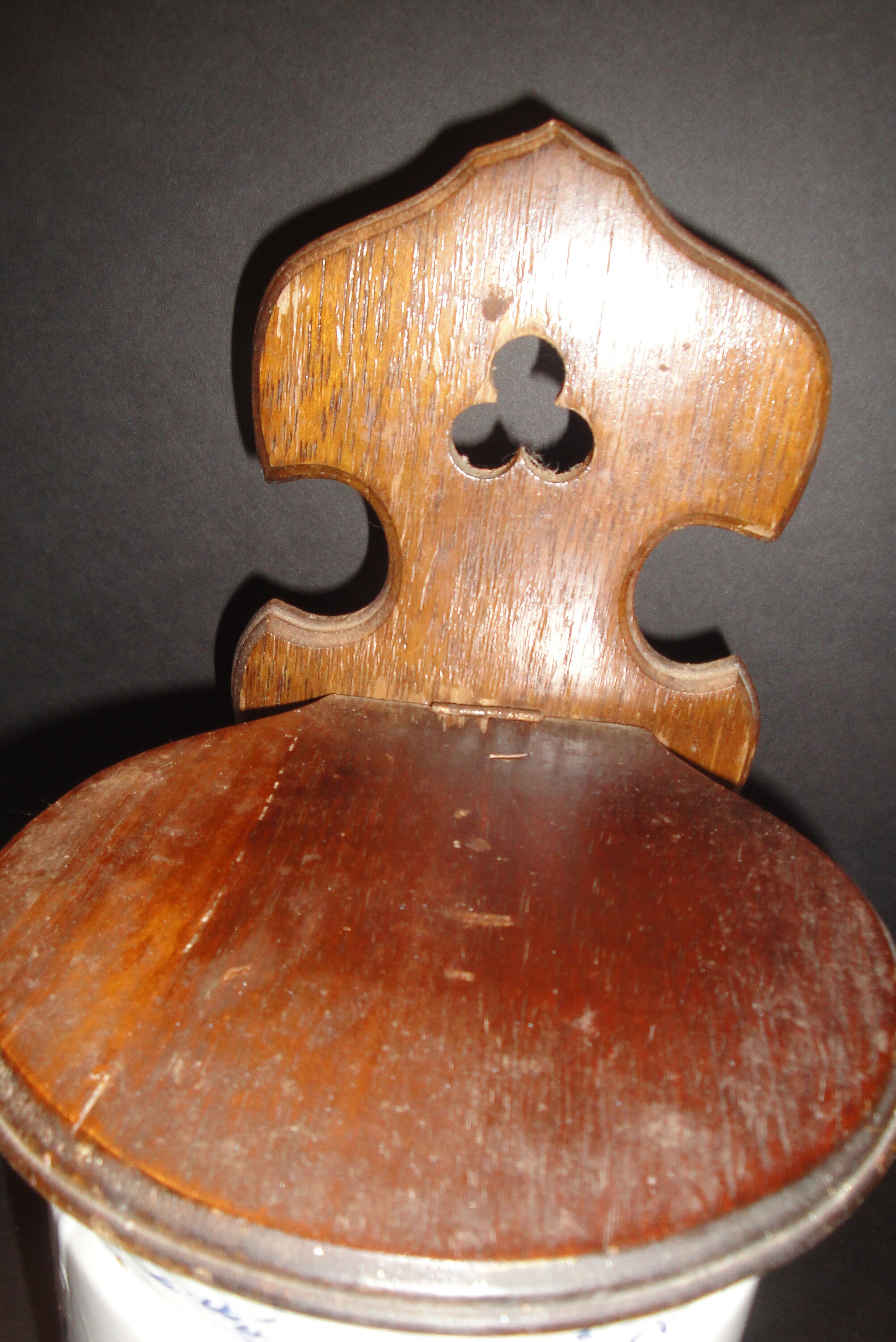 Vintage Kitchen Wall Box With Wood Bracket Large Blue and - Etsy