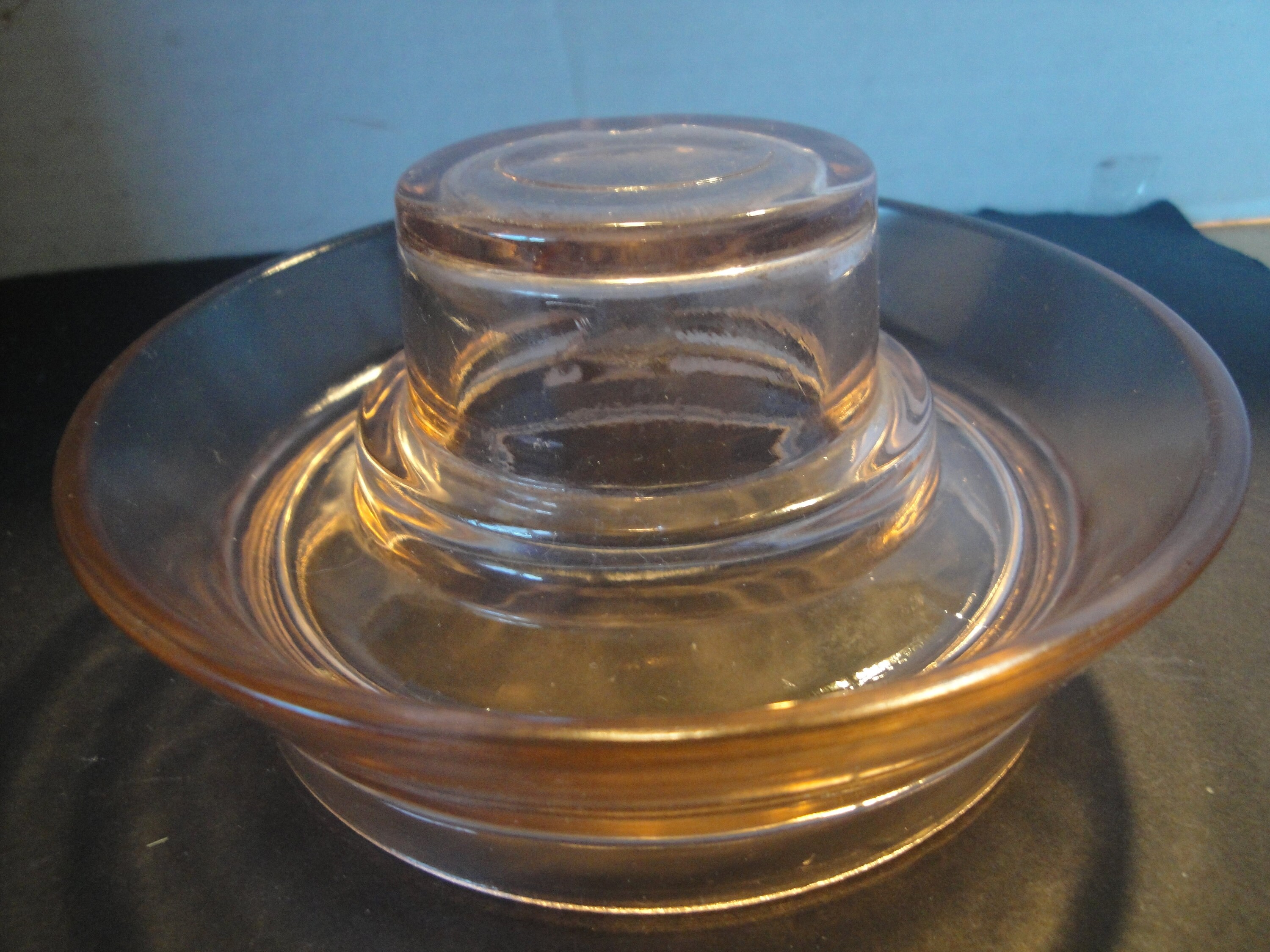 Very Rare: Pink Depression Glass Chicken Waterer Base Feeder, Farmhouse ...