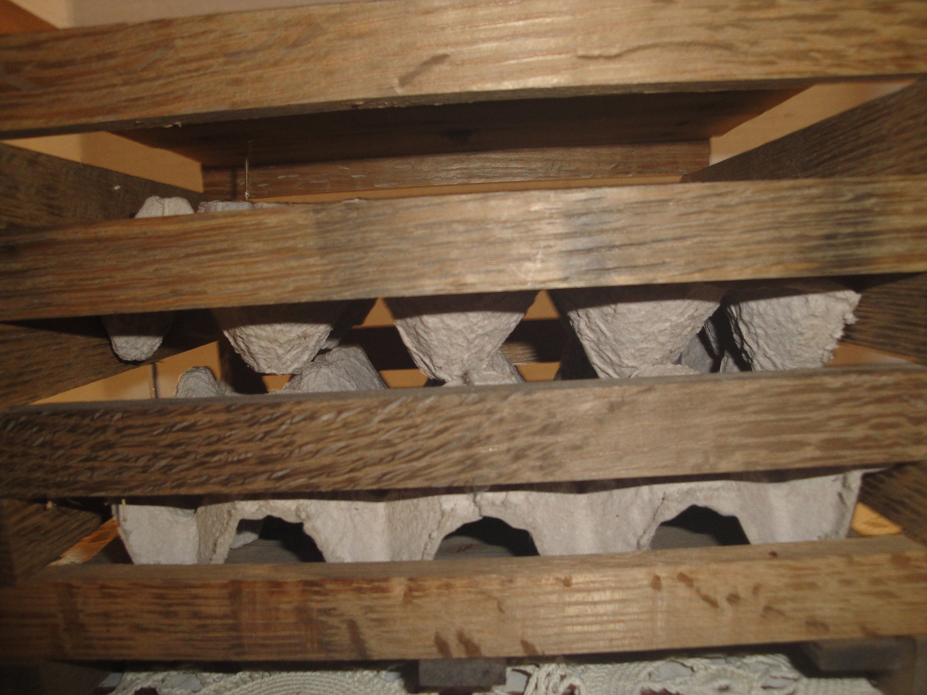Small Antique Egg Crate " HEN EGG CO. " Sample - Holds 18 Eggs With ...