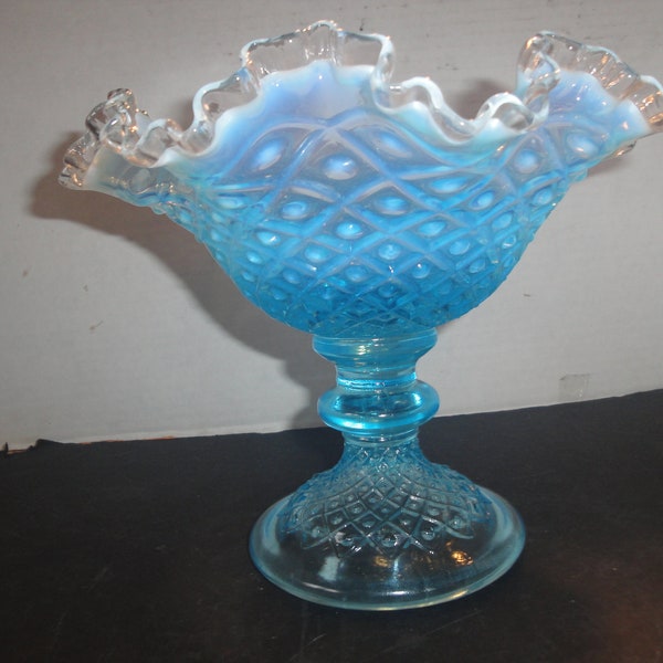 Blue Glass Compote - Etsy