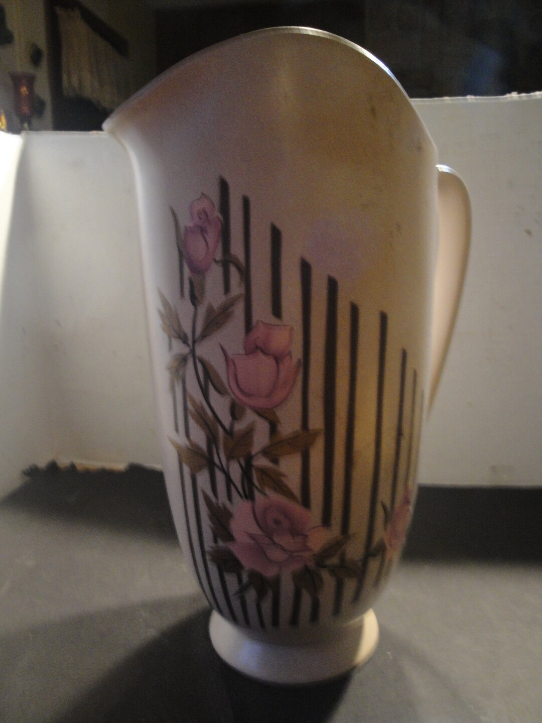 Vintage Howard Pottery, Brentleigh Ware, "osborne", Tall 11" Water Jug ...
