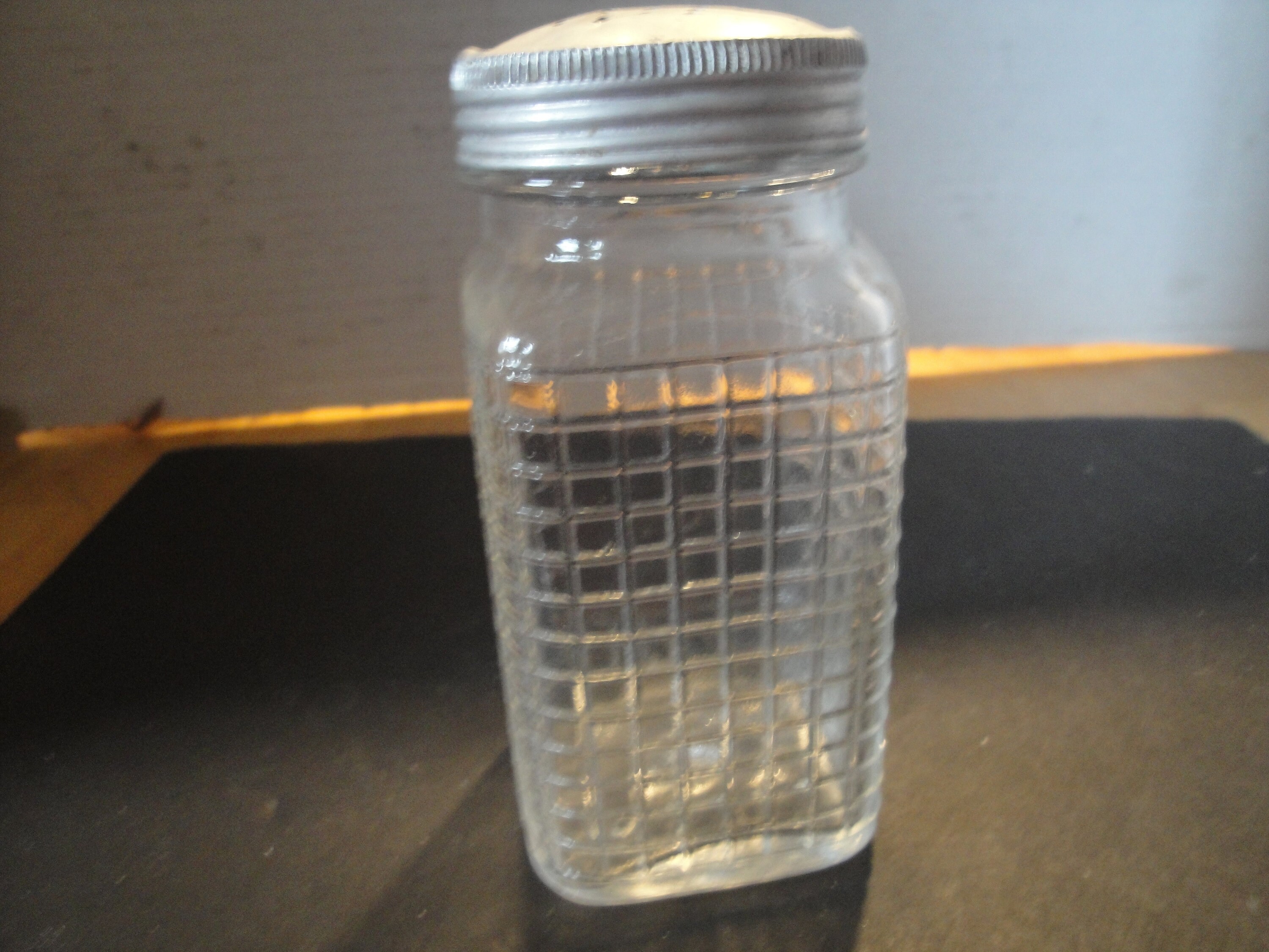 Vintage Capstan Glass Connellsville Pa. Clear Waffle Shaker - #5984 ...