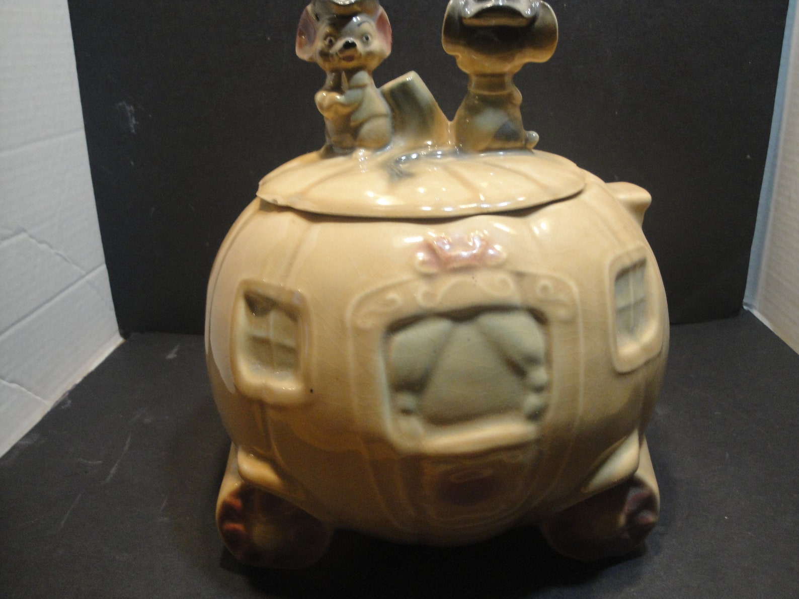 Brush Mccoy Cinderella Pumpkin Cookie Jar, Mice as Coachmen - Etsy