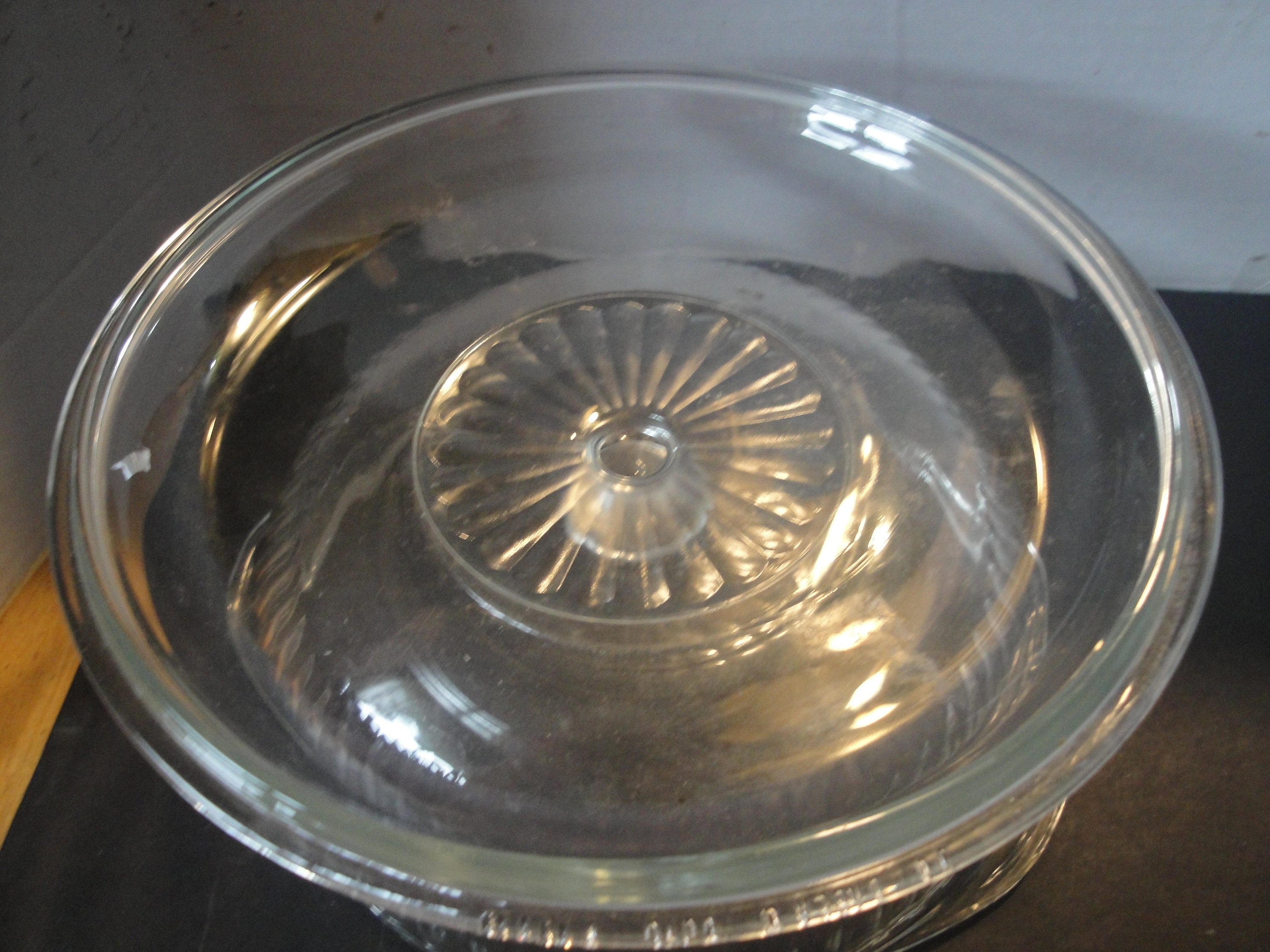 Vintage Pyrex Clear Glassed Ribbed Casserole Dish With Matching Pyrex ...