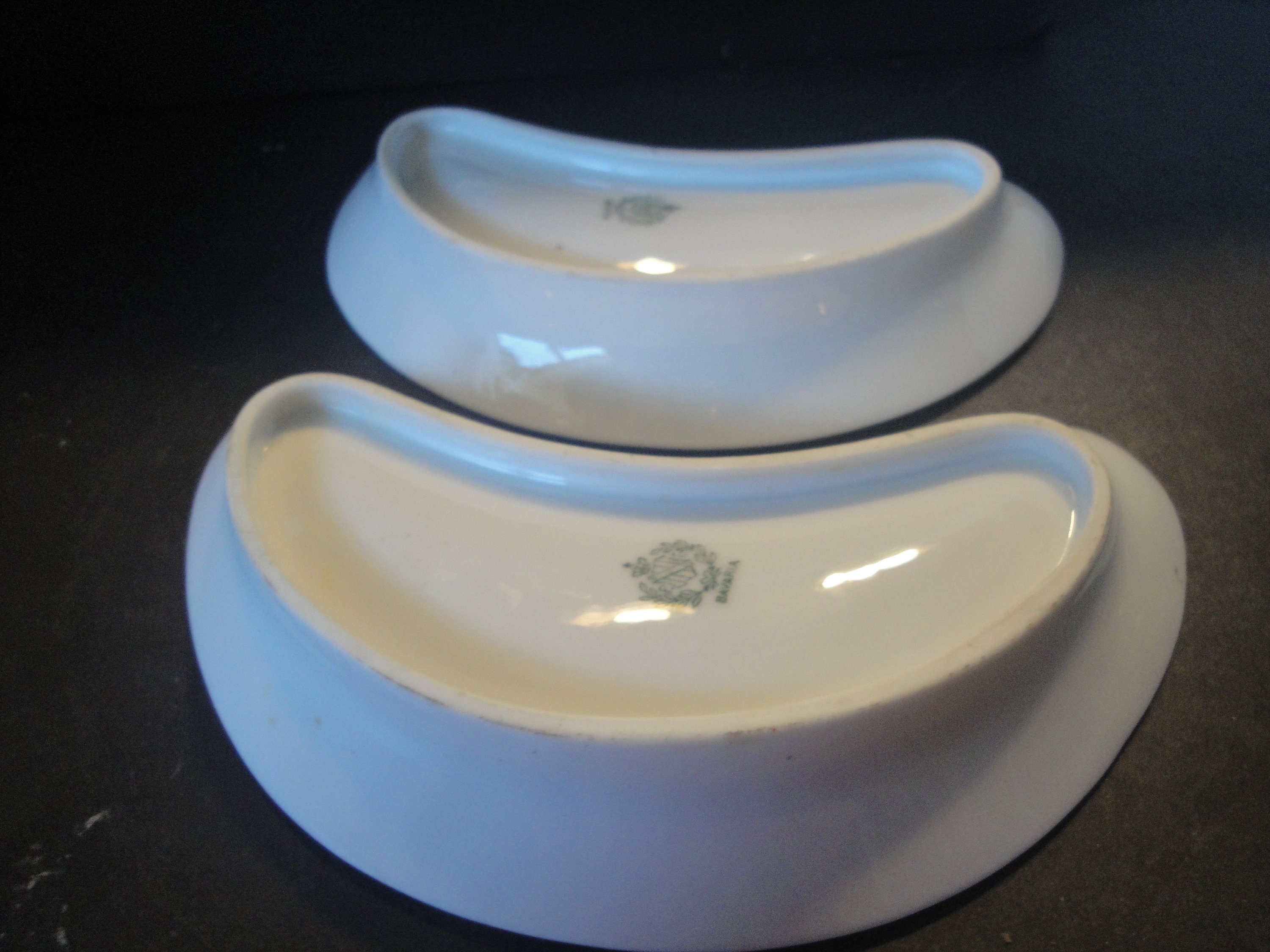 A Nice Set of Two Matching Vintage Bavaria Bone China, Bone Dishes ...