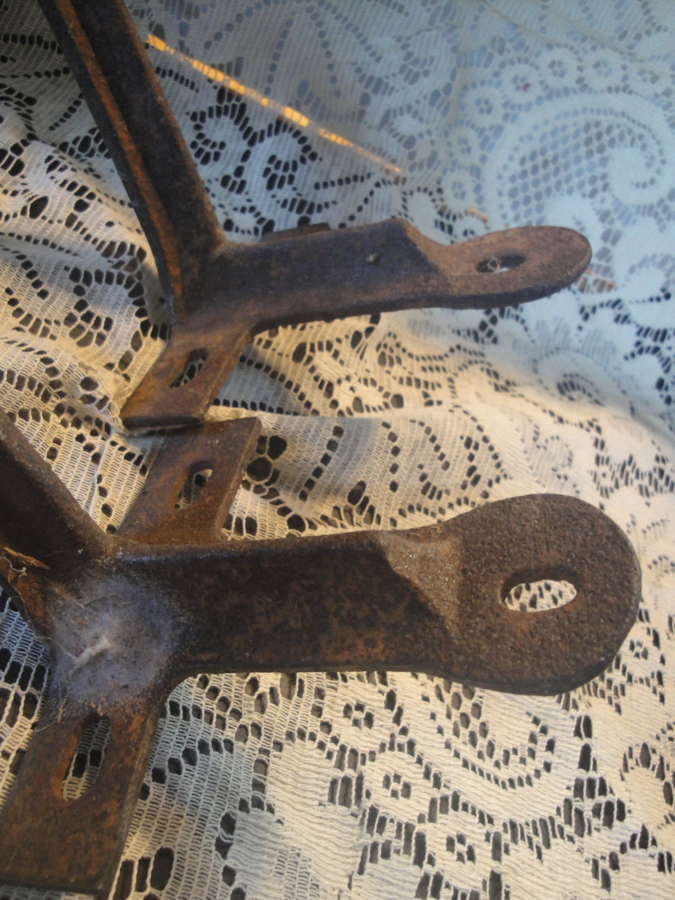 Rusty is This Nice Pair of Cast Iron Buggy Steps, Carriage Steps, Steps ...