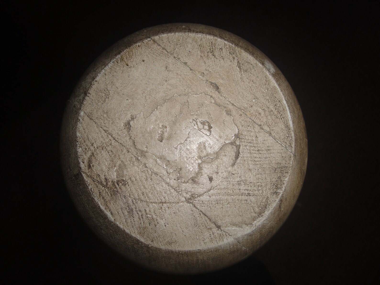 Antique Primitive Solid Wood Barber Pole, Authentic Wooden Barber Shop ...