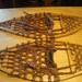 Iverson Snowshoes , Wood and Neoprene With Attached Bindings. 12 X 35 ...